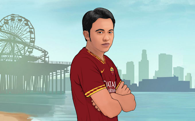 Draw a gta style vector from your portrait by Iwanadiana | Fiverr