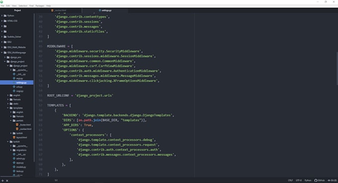 Do frontend and backend development with django framework by Jandalff ...
