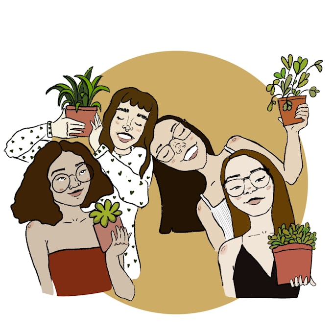 Turn your night out pictures into fun cartoons by Filipa_gif | Fiverr