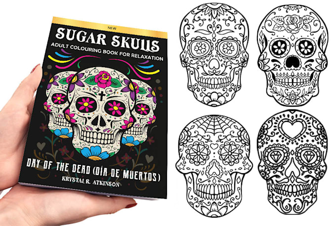 adult coloring book skull pages for adults