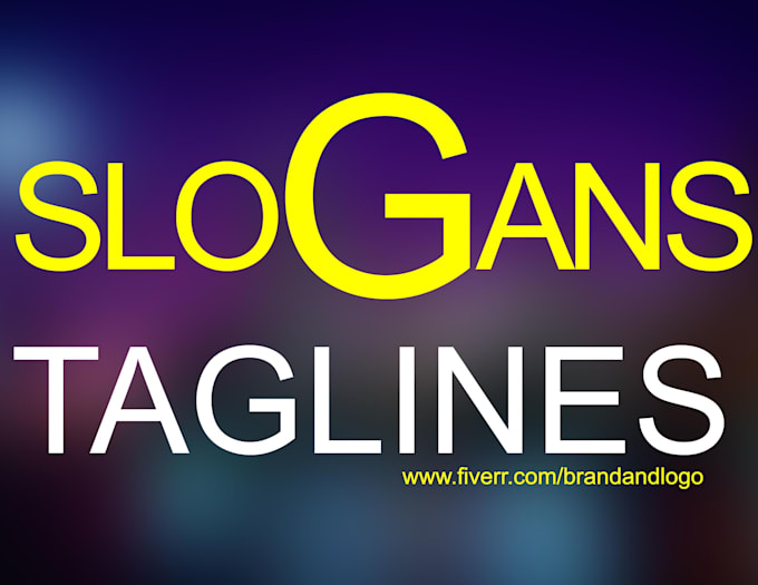 Write 7 unique, catchy, creative slogans taglines by Brandandlogo