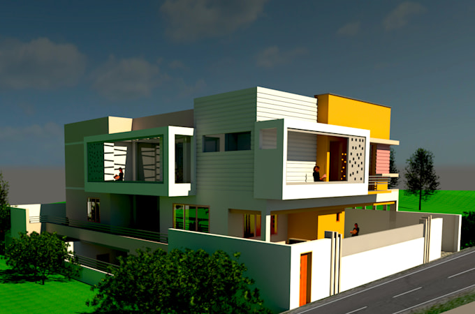 Do revit model rendering by Armkhalidkhan | Fiverr