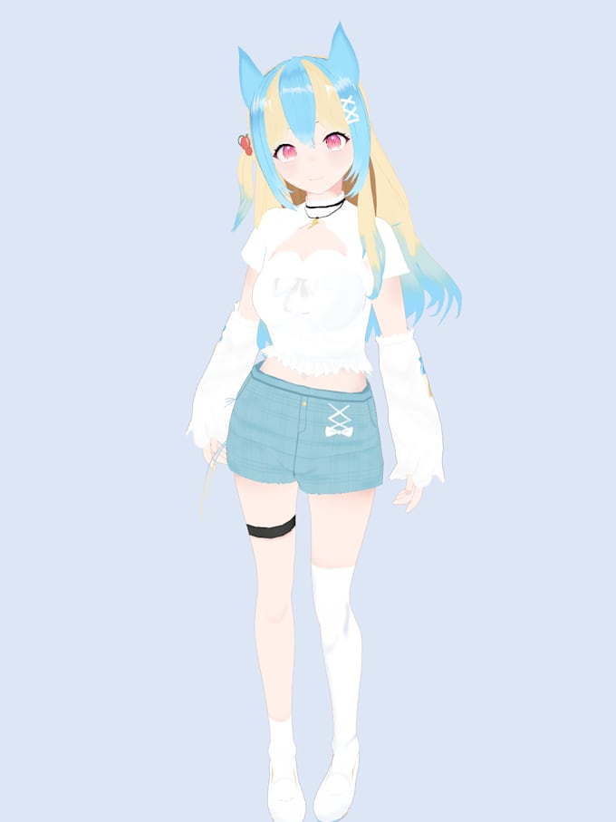 Make a 3d model of your character for vtubing and vrchat by ...