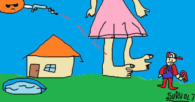 Draw the draw the ugliest drawing possible by Survolt_ | Fiverr