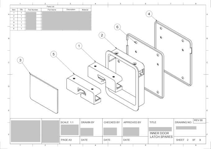 Design 2d and 3d mechanical parts drawing in autocad by Ahsankarim484 ...