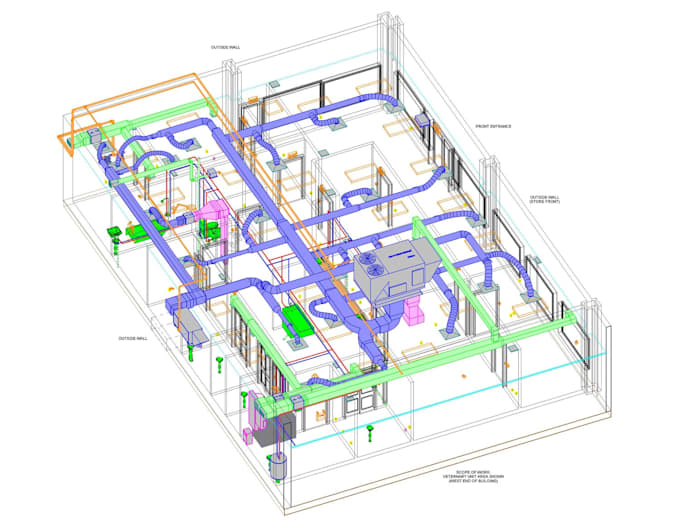 Hvac design and shop drawings by Krishnanmadhu | Fiverr