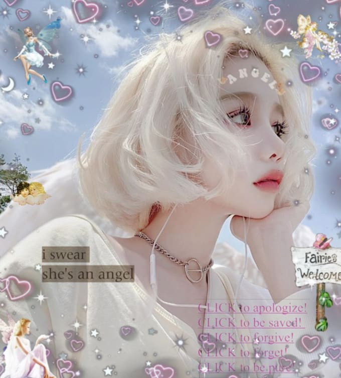 Can edit your picture into a edgy or cute aesthetic by Choaya | Fiverr