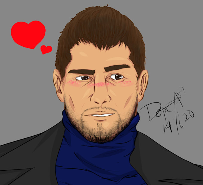 Draw any basic masculine male character in my style by Dopeaminus | Fiverr