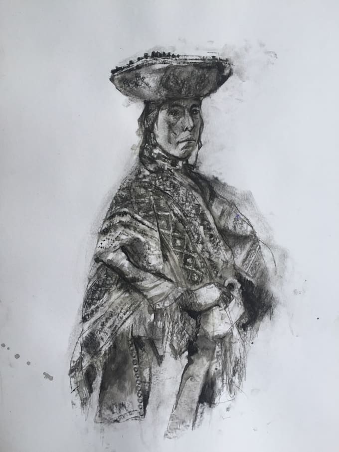 Draw your portrait in carbon by Genericheretic | Fiverr