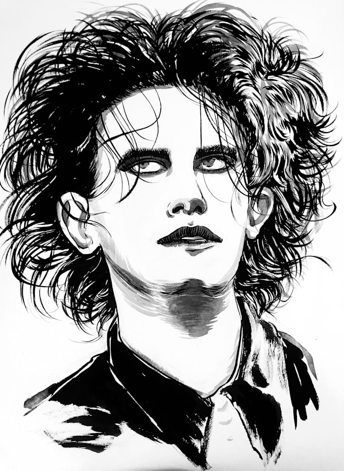 Make a stylized ink portrait drawing of anyone you like by Artscribe ...