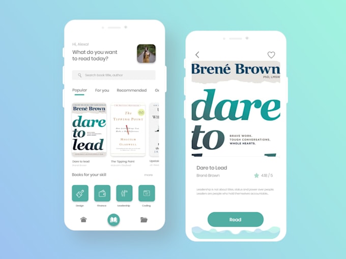 Create a beautiful ui ux design for your application by Atikahfn | Fiverr