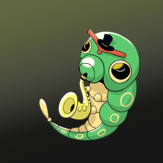 Draw a simple flat watercolor style pokemon illustration by Vsamudesu ...