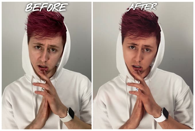 Face tune, color, and light correct your photo by Nigelderstine | Fiverr