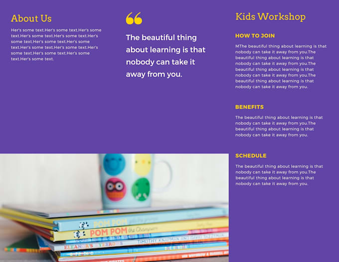 Create a trifold flyer for your event or business by Iamsabin | Fiverr