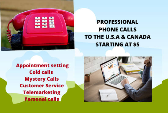 Make professional phone calls by Lattypate2014 | Fiverr