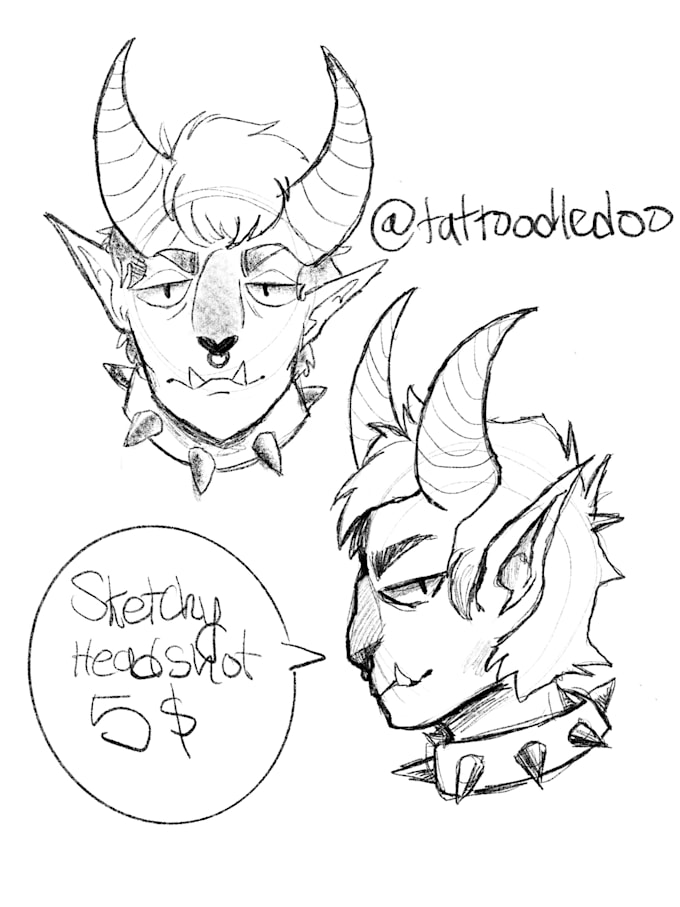 how to draw tiefling horns