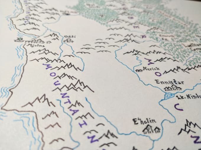 Hand draw maps in fantasy pen and ink style by Handdrawnmaps | Fiverr