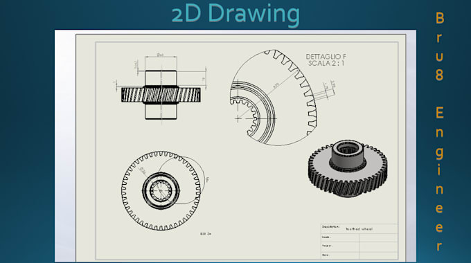 2d drawing and 3d modeling by Luigibrunetto | Fiverr