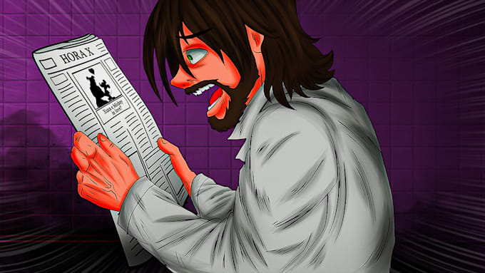 Draw cartoon youtube and social media thumbnail that bring views to ...