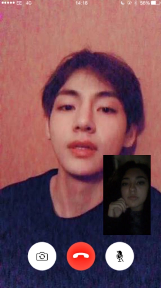 Make you look like you are on a facetime with a bts member by Worstboo ...