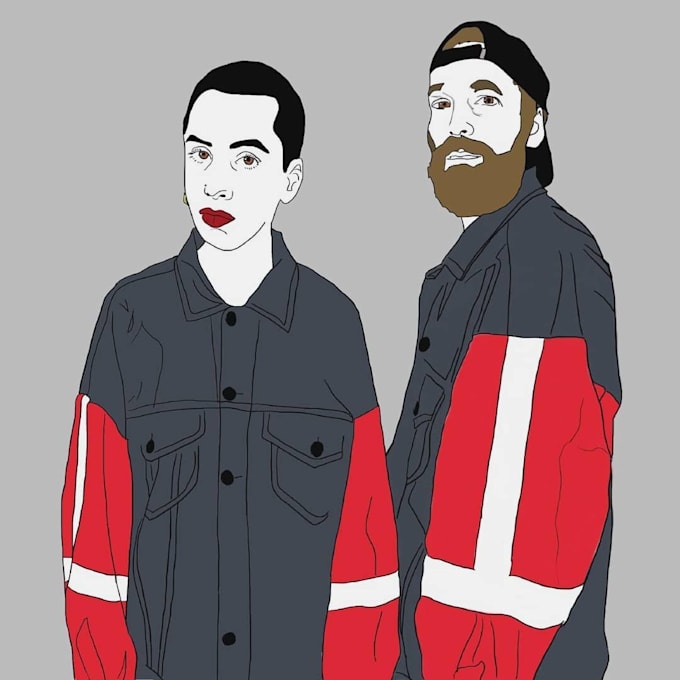 Realize realistic cartoon illustration of your photo by Stefygr | Fiverr