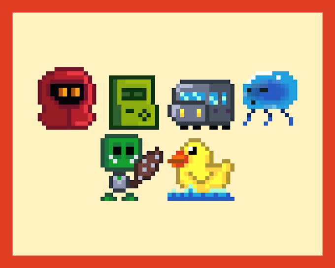 Make 16 x 16 pixel art by Joooshest | Fiverr