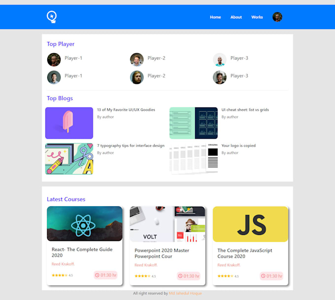 Design Responsive Landing Page Using Html Css Bootsrap And Javascript By Programmerjahed Fiverr