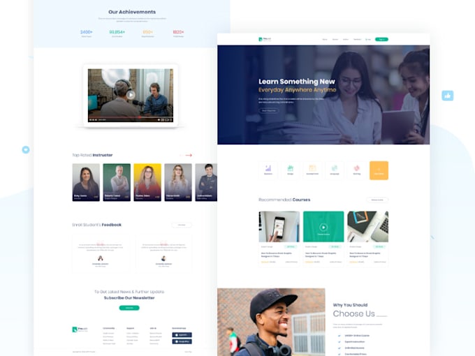 Design professional and clean website with ui ux design by Designer ...