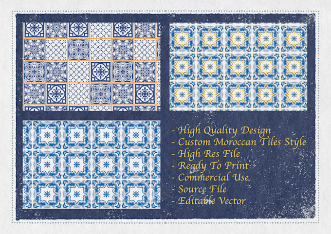 Create seamless tile pattern design by Littleknell | Fiverr