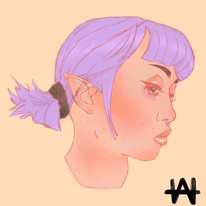 Draw a custom profile picture based off of any photo by Hallway2cool ...