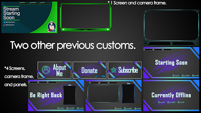 Create custom stream graphics unique to you by Theironchicken | Fiverr