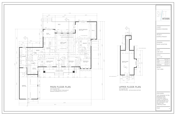 Provide autocad drafting and blueprints for residential projects by ...