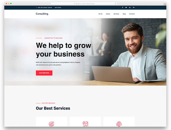 Design a great looking website using html, css and javascript for you ...