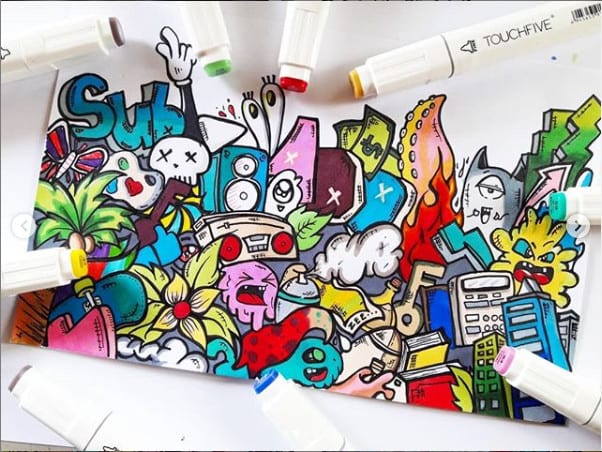 Do a doodle design for your merch by Zsanine | Fiverr