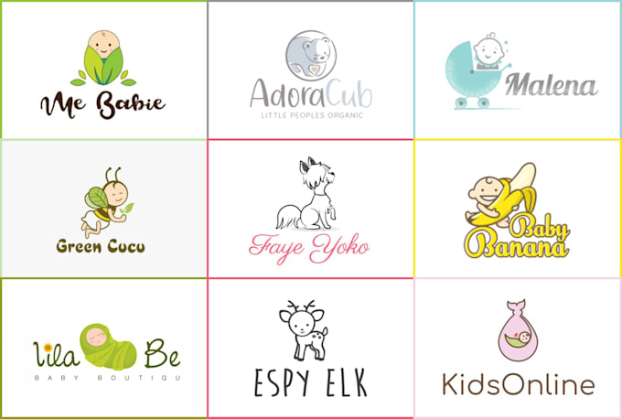 Design awesome kids baby logo, baby products design by Dua_studio | Fiverr
