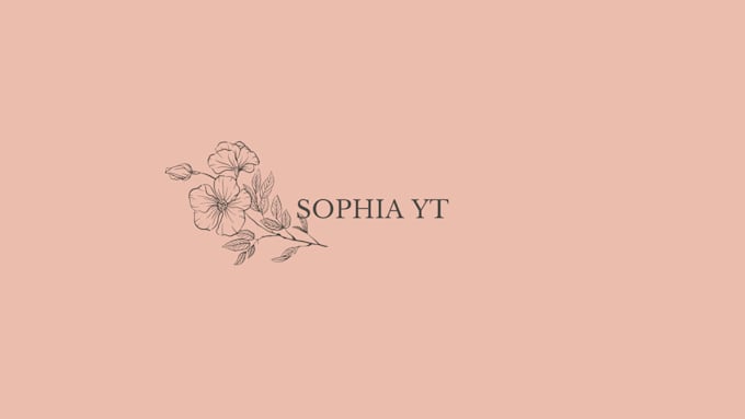 Minimalistic youtube channel art banner by Sophiawhatley | Fiverr