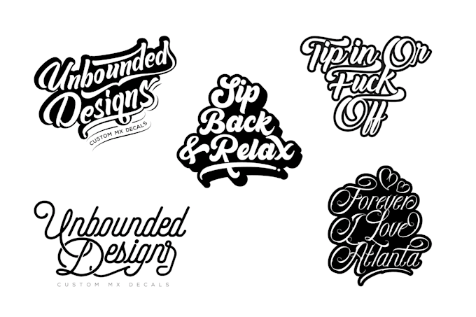 Make typography hand lettering signature script logo by Ebrahim699 | Fiverr