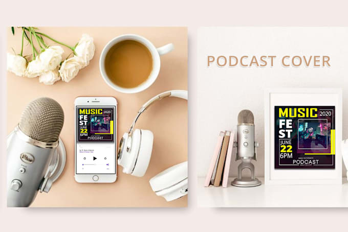 Create a clean and attractive podcast cover design by Subornatinni | Fiverr
