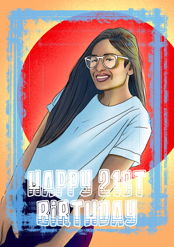 Create fun portraits for you by Mhbillustration | Fiverr