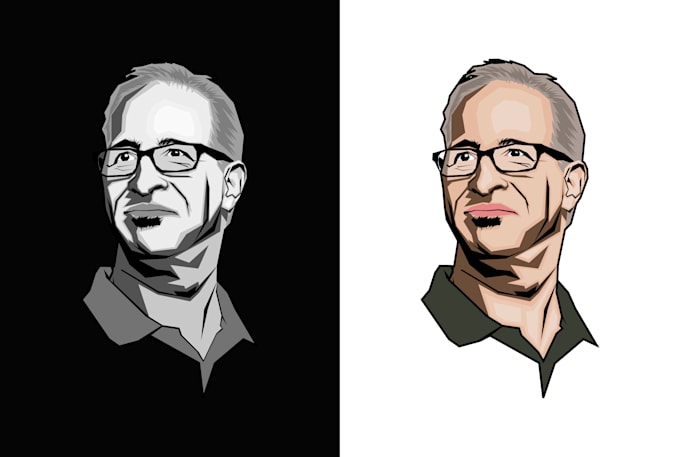 Draw cartoon mascot logo from your photo by Look_art | Fiverr