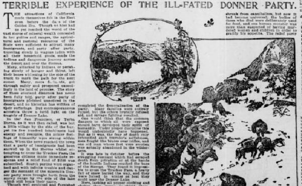Send you 29 historical newspaper articles about the donner party ...