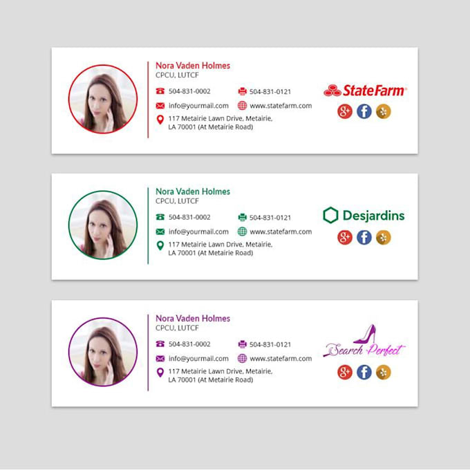 Create basic standard and graphic clickable email signature by ...