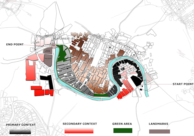 Do architecture visualization of 2d master plan in photoshop by ...