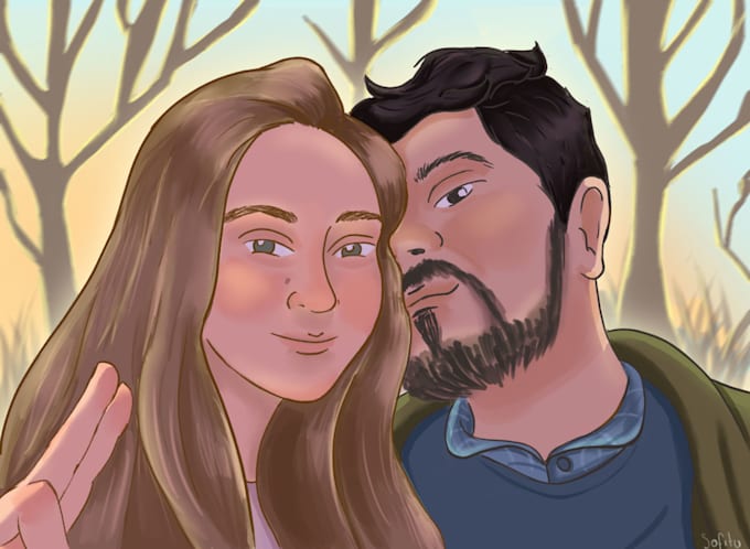 Draw a custom avatar in my cartoon style by Agaruzdesign | Fiverr