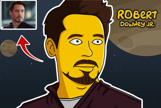 Draw yellow cartoon character style with custom background by Yogigan ...