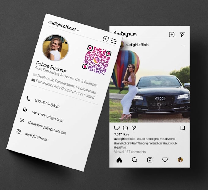 Turn your instagram into a business card by S_hammad | Fiverr