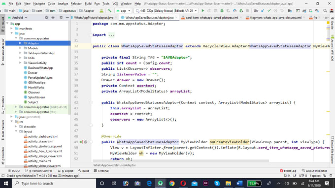 Solve, debug android app and fix bugs in android studio by Tasleem_khan ... Solve, debug android app and fix bugs in android studio by Tasleem_khan ...
