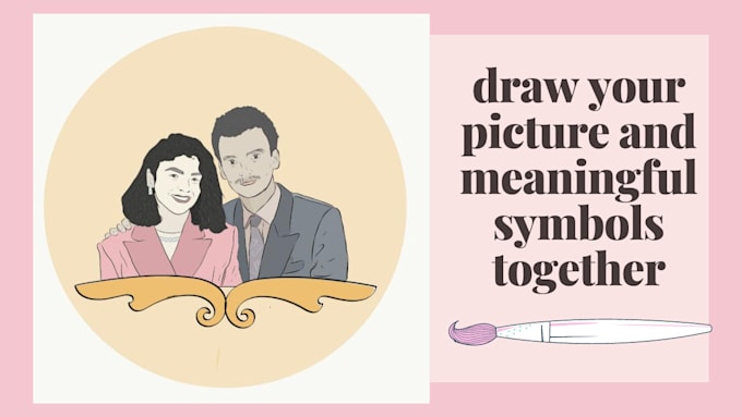 Draw your picture and meaningful symbols together by Beyzaozkaya | Fiverr