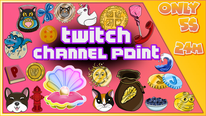 Create amazing custom twitch channel point by Lady_emy | Fiverr