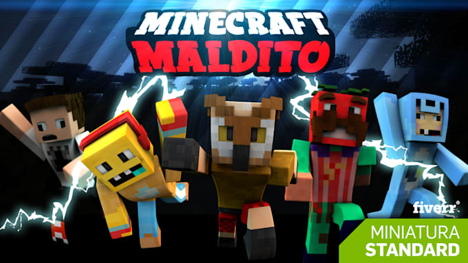 Miniaturas de minecraft 3d profesionales by Polmcfly3 | Fiverr